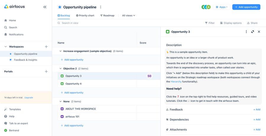 Airfocus page examples | Nicelydone