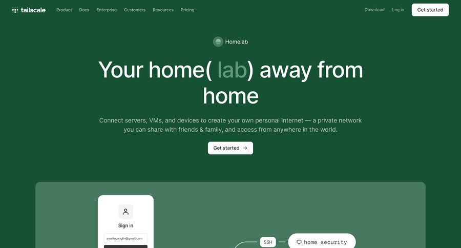Tailscale UI screen examples | Nicelydone