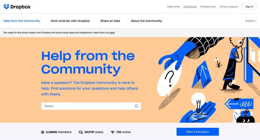 Dropbox UI screen examples | Nicelydone
