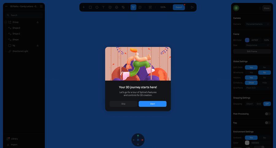 Spline page examples | Nicelydone