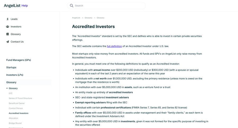 Angellist UI screen examples | Nicelydone