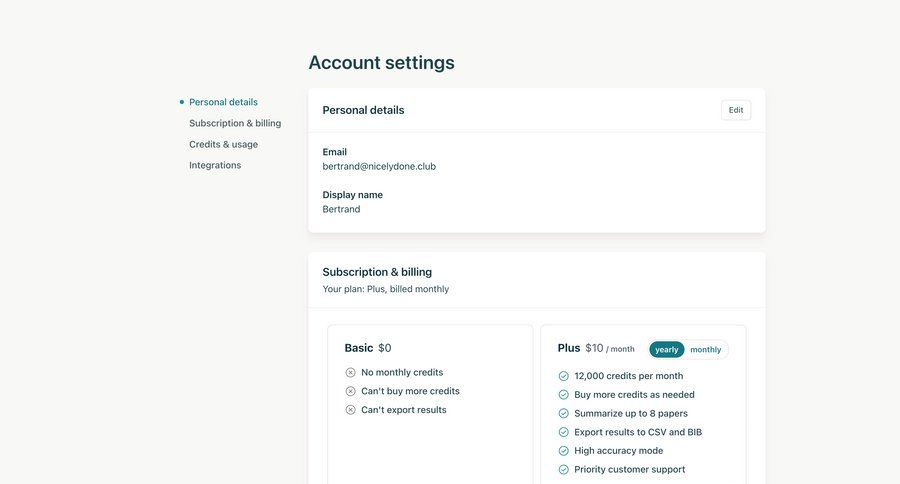 Billing settings page design examples from Saas web applications | Nicelydone