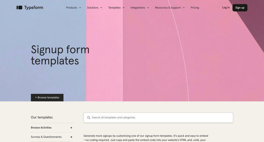 Typeform UI screen examples | Nicelydone