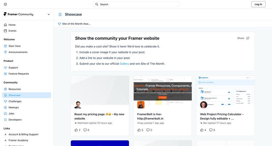 Framer UI screen examples | Nicelydone