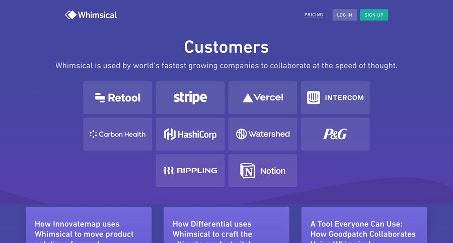 Whimsical UI screen examples | Nicelydone