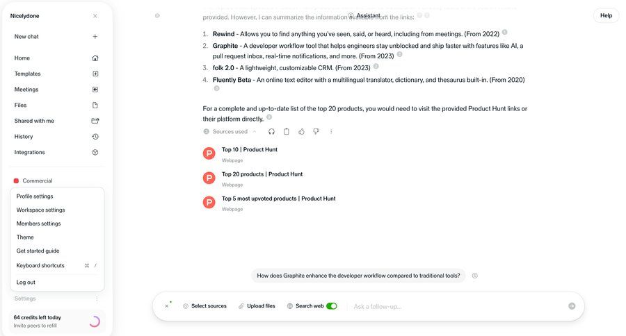 List examples from Saas web applications | Nicelydone