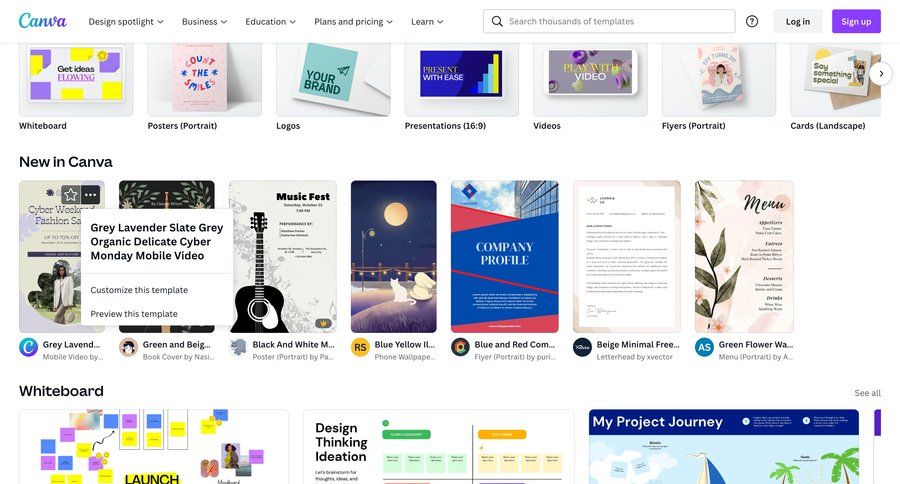Canva UI screen examples | Nicelydone