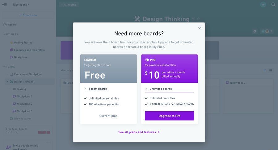 Upgrade your account page design examples from Saas web applications ...