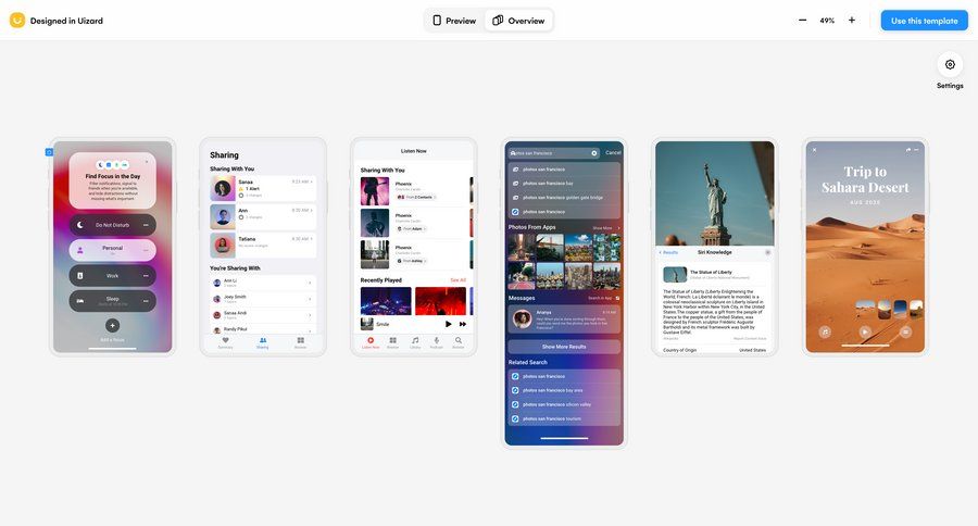 Uizard UI screen examples | Nicelydone