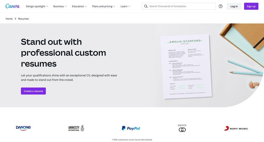 Canva UI screen examples | Nicelydone