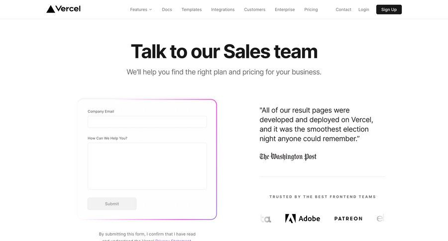 Vercel UI screen examples | Nicelydone