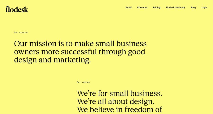 Flodesk UI screen examples | Nicelydone