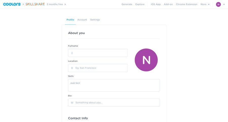 Coolors page examples | Nicelydone