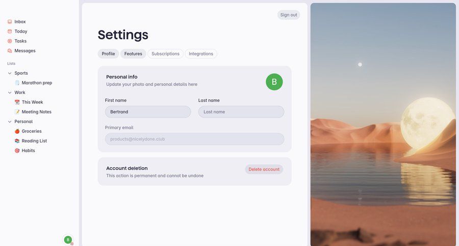 Profile examples from Saas web applications | Nicelydone