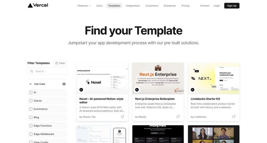 Vercel UI screen examples | Nicelydone
