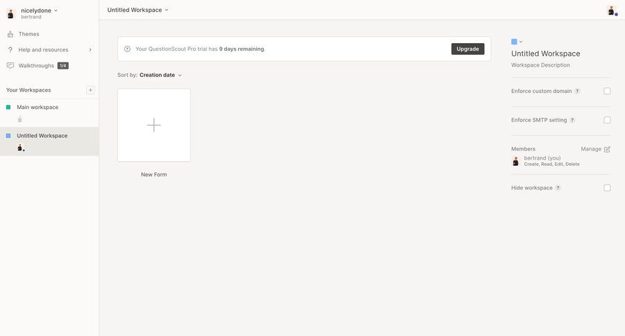 Workspace settings page design examples from Saas web applications ...