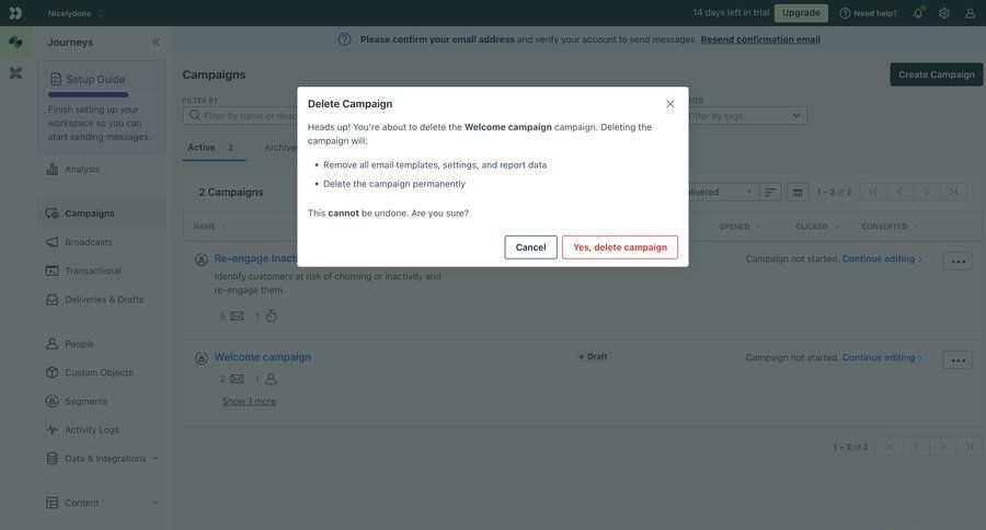 Confirmation page design examples from Saas web applications | Nicelydone