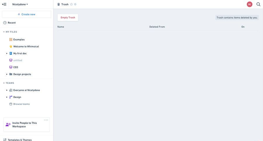 Trash & Archive examples from Saas web applications | Nicelydone