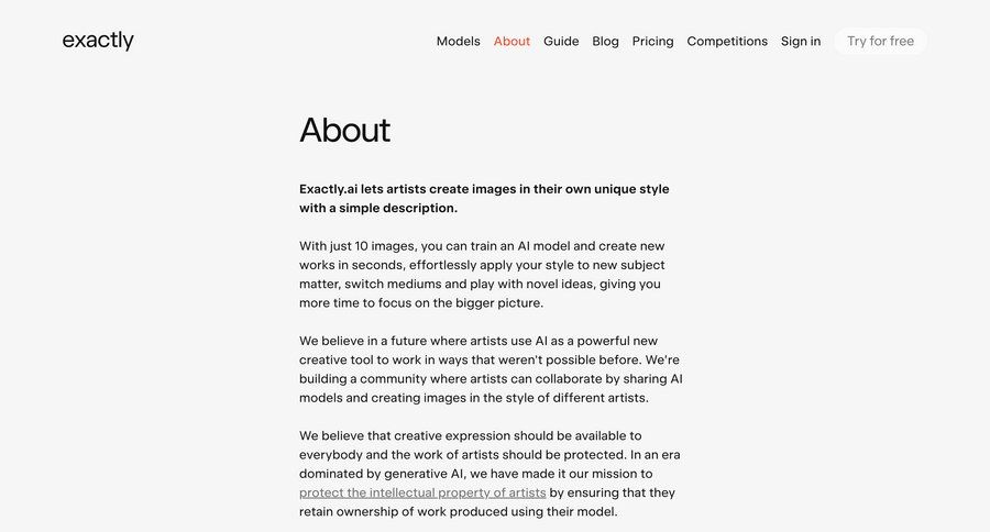 About & company mission page design examples from Saas web applications | Nicelydone