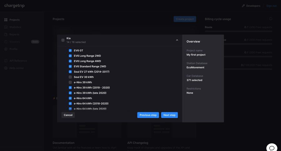 Chargetrip page examples | Nicelydone