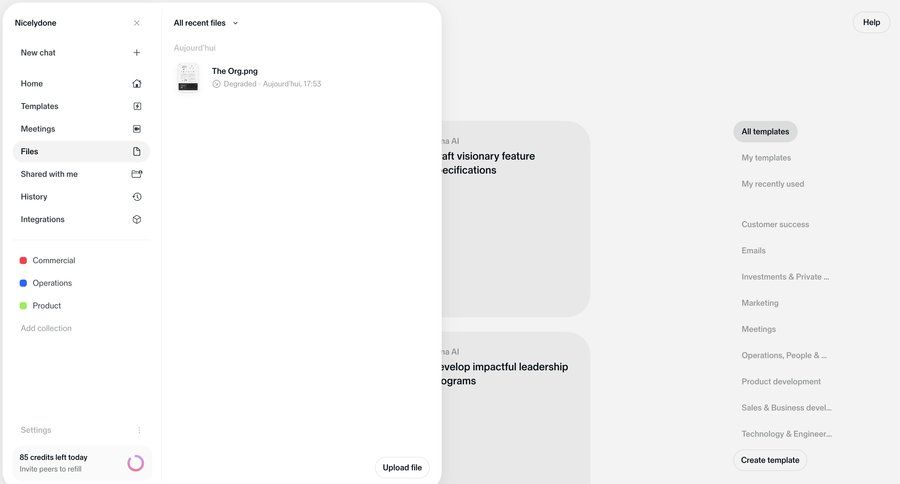 List examples from Saas web applications | Nicelydone
