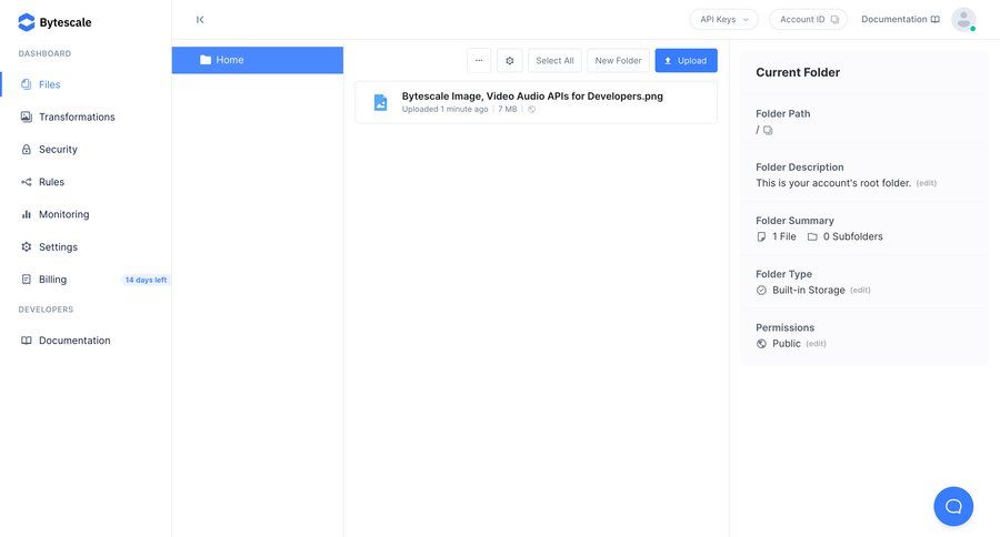 Bytescale page examples | Nicelydone