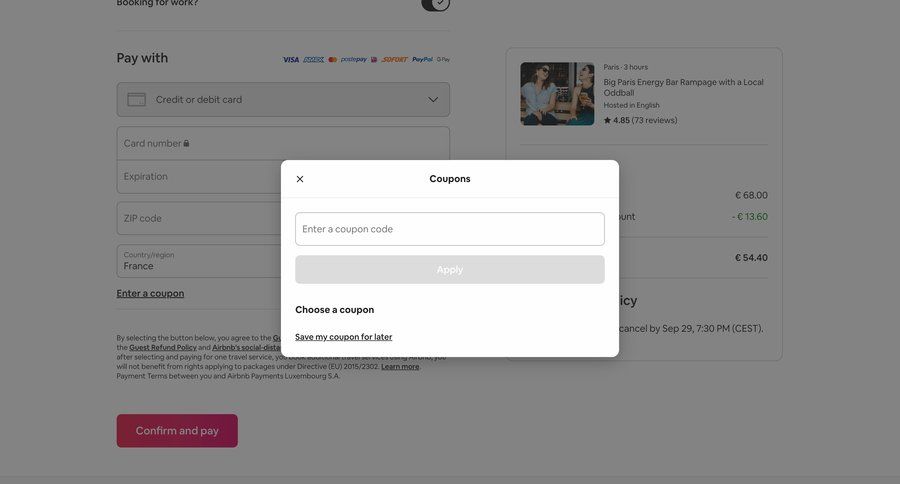 Airbnb UI screen examples