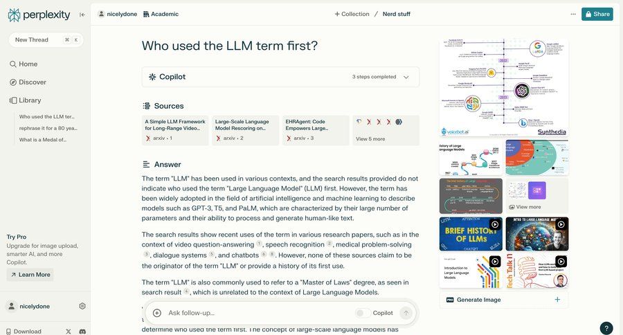 Perplexity UI screen examples | Nicelydone