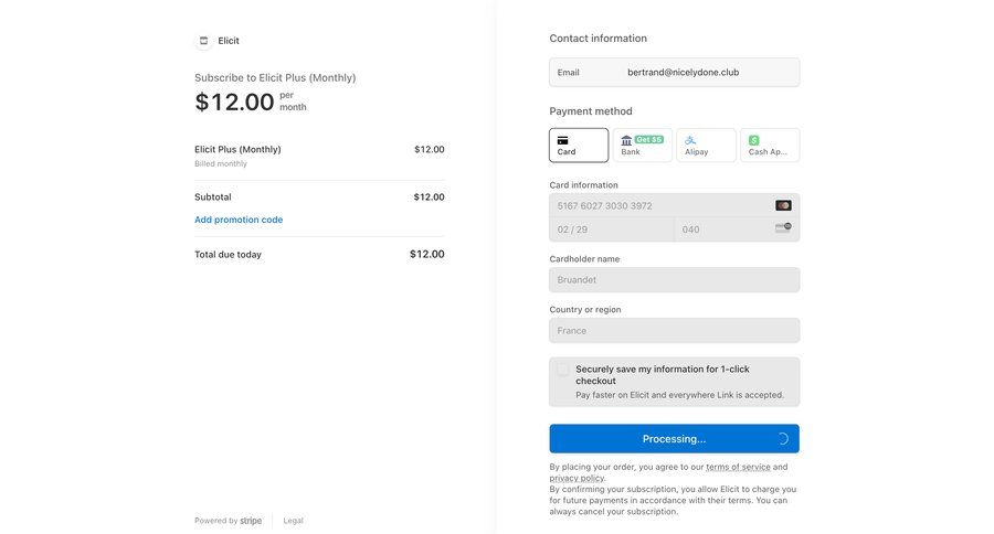 Elicit UI screen examples | Nicelydone