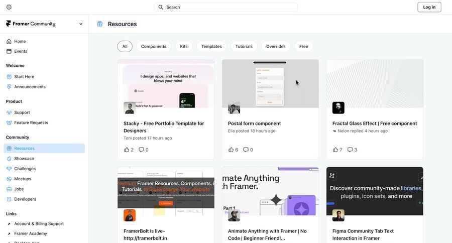 Framer UI screen examples | Nicelydone