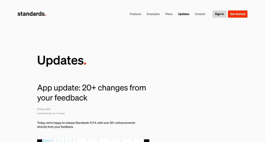 Standards UI screen examples | Nicelydone