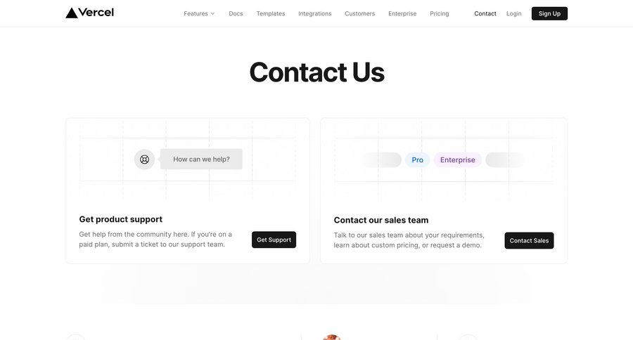Vercel UI screen examples | Nicelydone