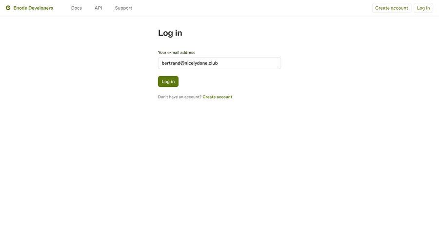 Enode page examples | Nicelydone