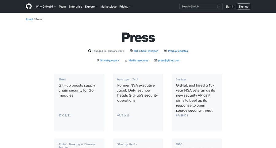 Github UI screen examples | Nicelydone