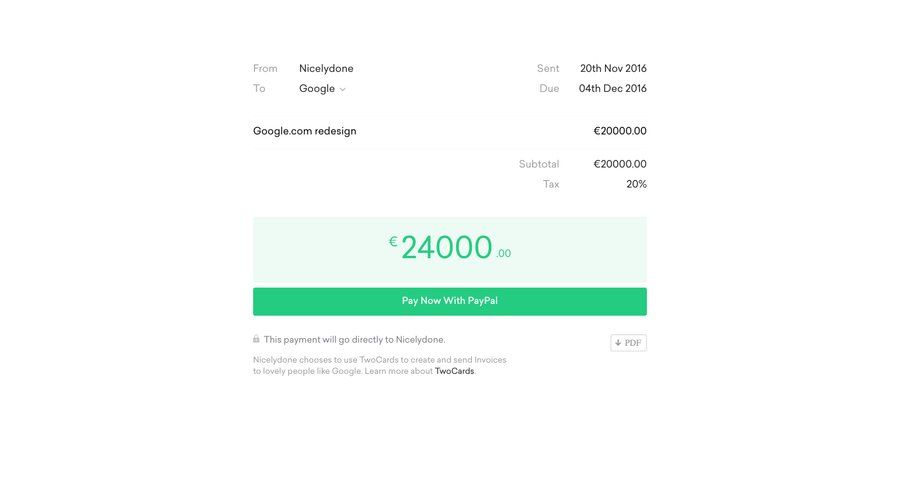 Two cards UI screen examples | Nicelydone