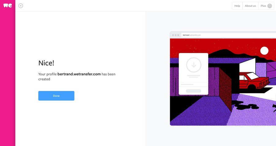 WeTransfer UI screen examples | Nicelydone